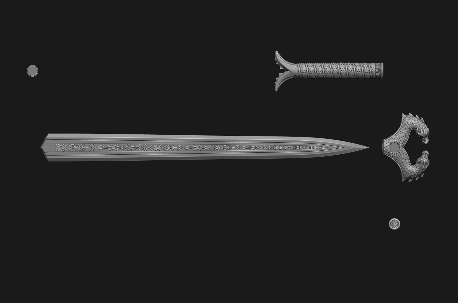 Wonder Woman God Killer Sword 3D model | CGTrader