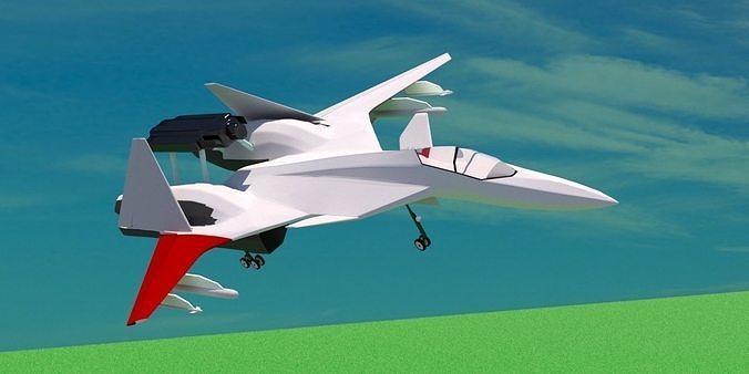 ADFX-01 Morgan Jet 3D model rigged | CGTrader