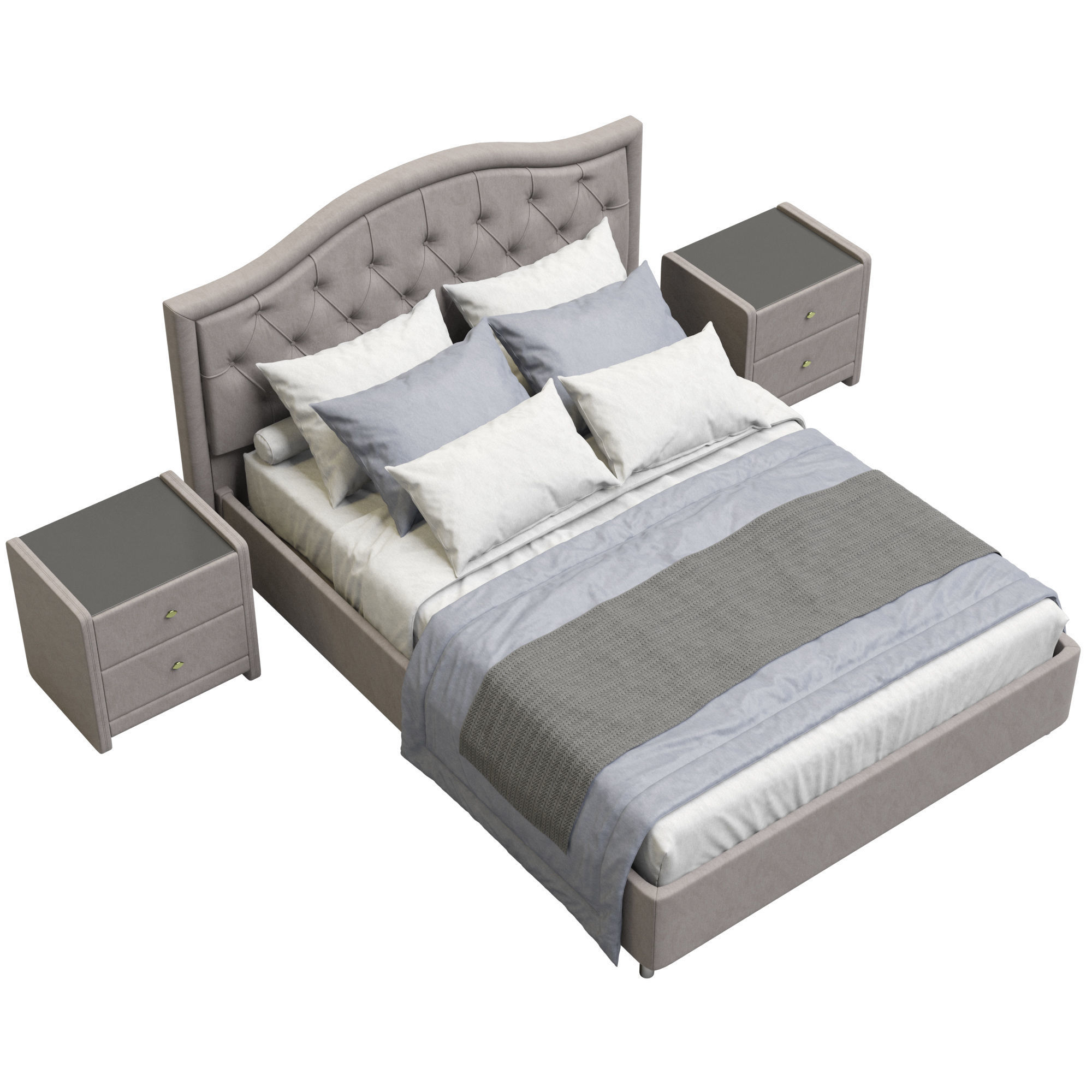 Askona Carolina Bed 3D model | CGTrader