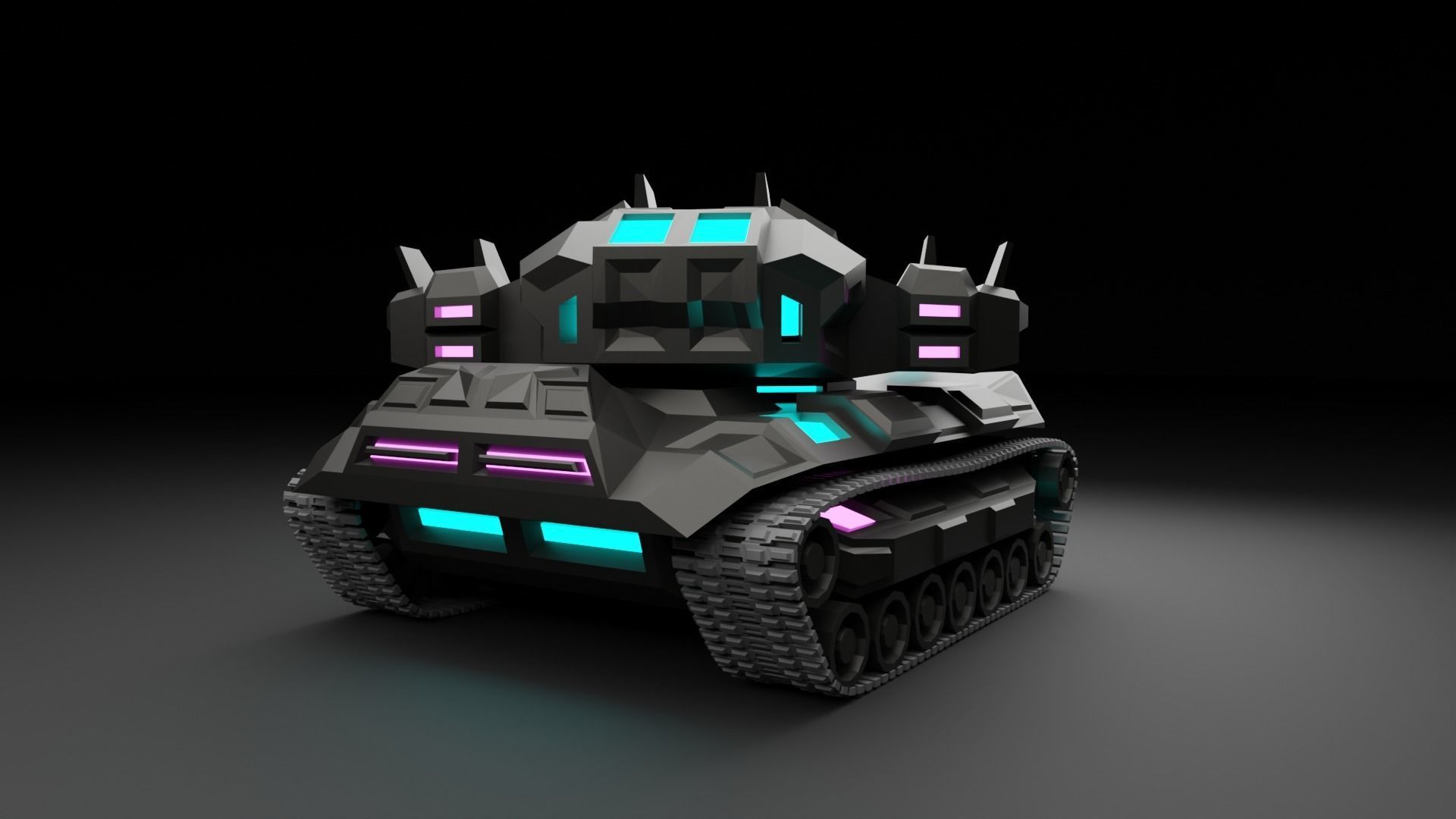 3D model Cybertank Mk1 VR / AR / low-poly | CGTrader