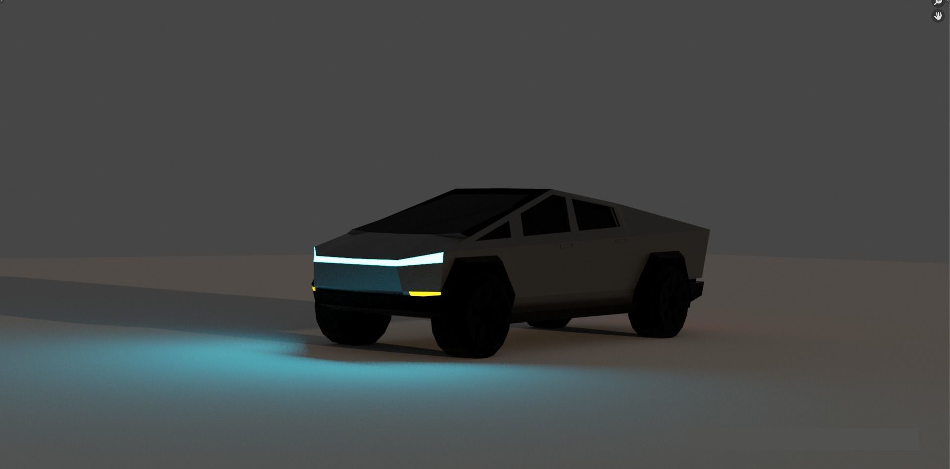 3D model Tesla Cybertruck Low poly version VR / AR / low-poly | CGTrader