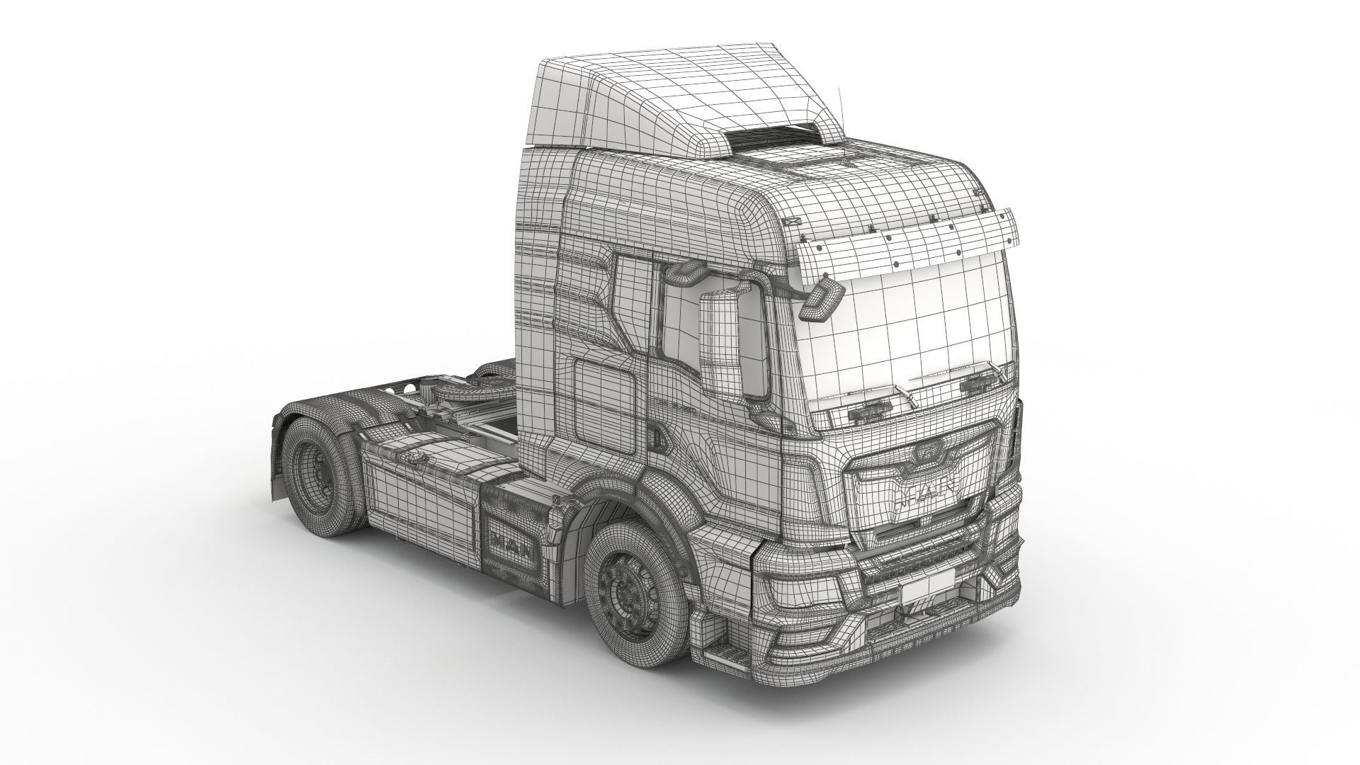 Man TGS 2020 with interior 3D model | CGTrader