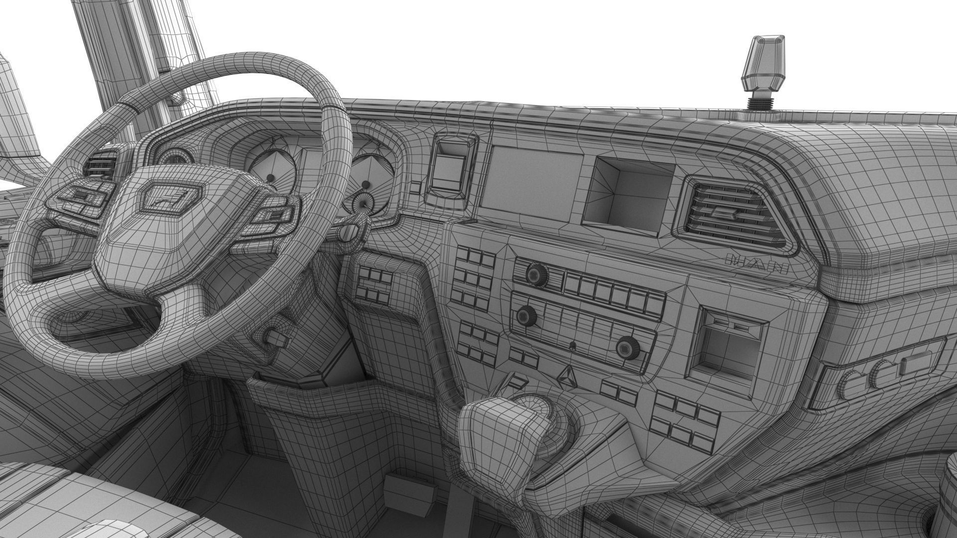 Man TGS 2020 with interior 3D model | CGTrader