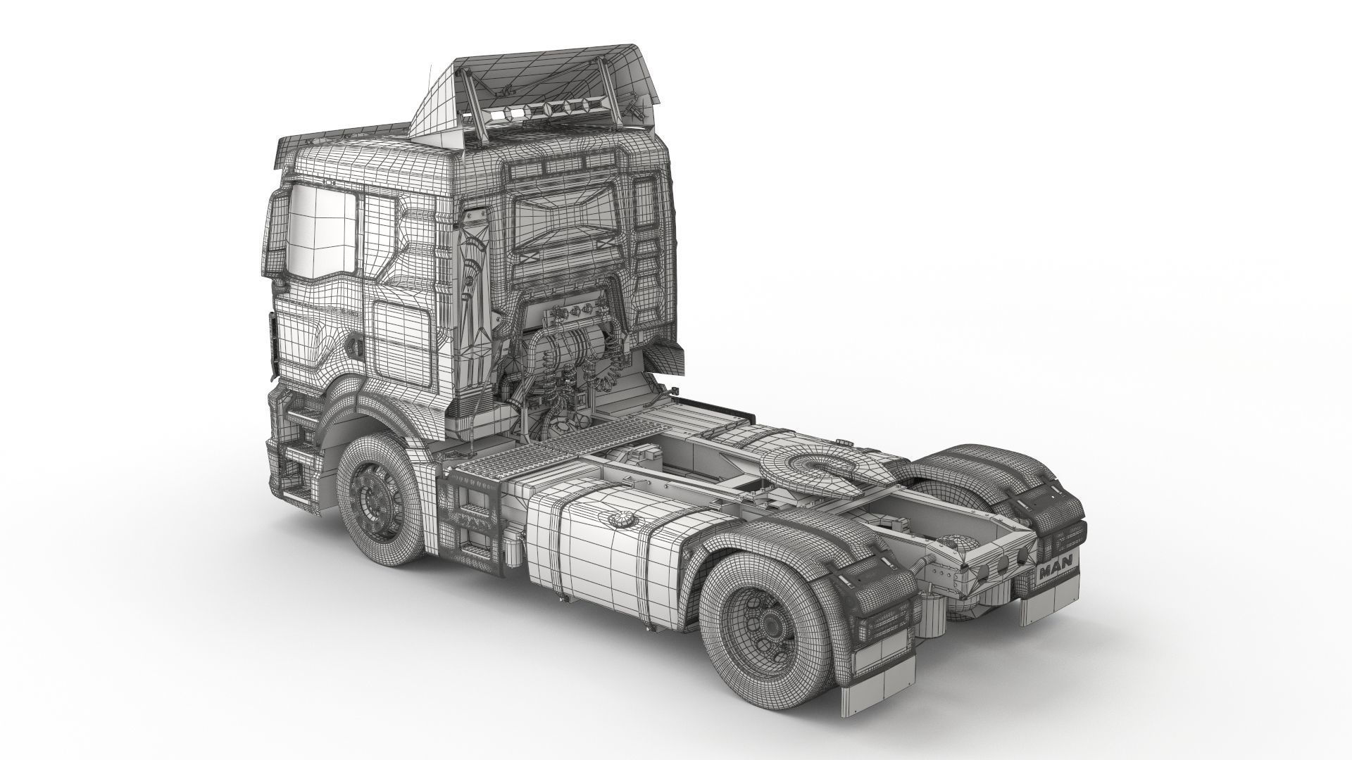 Man TGS 2020 with interior 3D model | CGTrader
