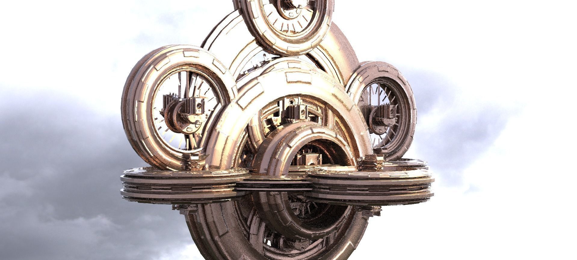 Ancient Alien Star Ring Monolith 5 Kit bash 3D model | CGTrader