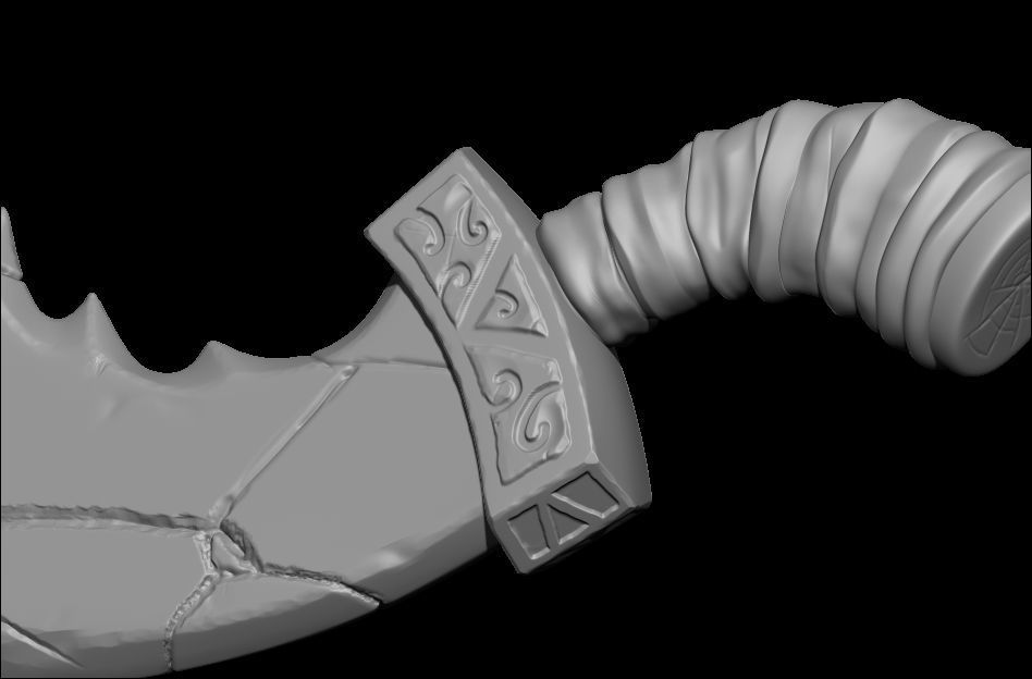 Stylized Fantasy Sword Zbrush Project File - ZPR 3D model | CGTrader