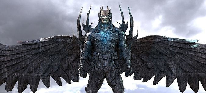 The Dark Knight Dark Winged Version 3D model | CGTrader