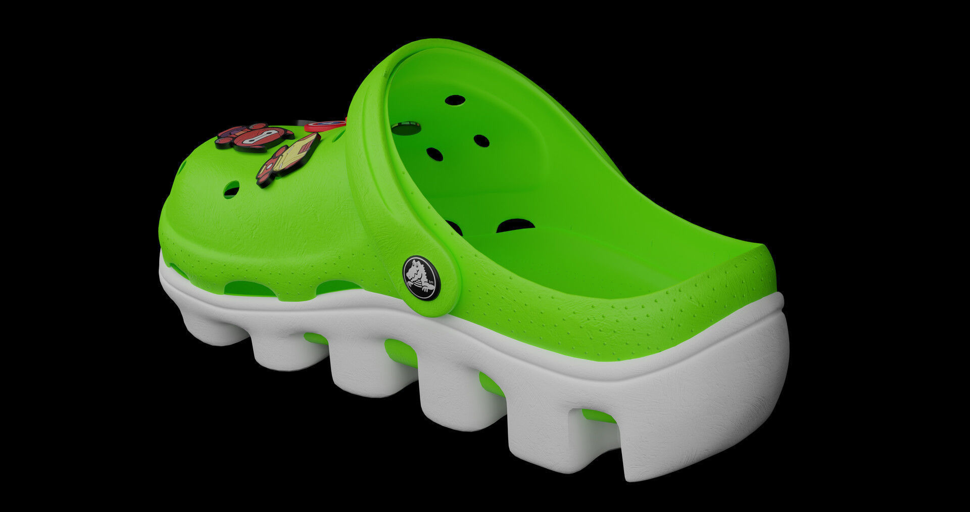 Crocs croc clog with soles 3D model | CGTrader