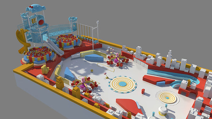 amusement park 3D model | CGTrader