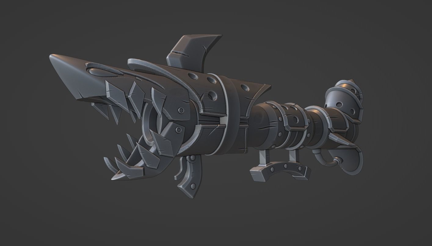 League of Legends - Jinx fishbones Printable Bazooka 3D model 3D ...