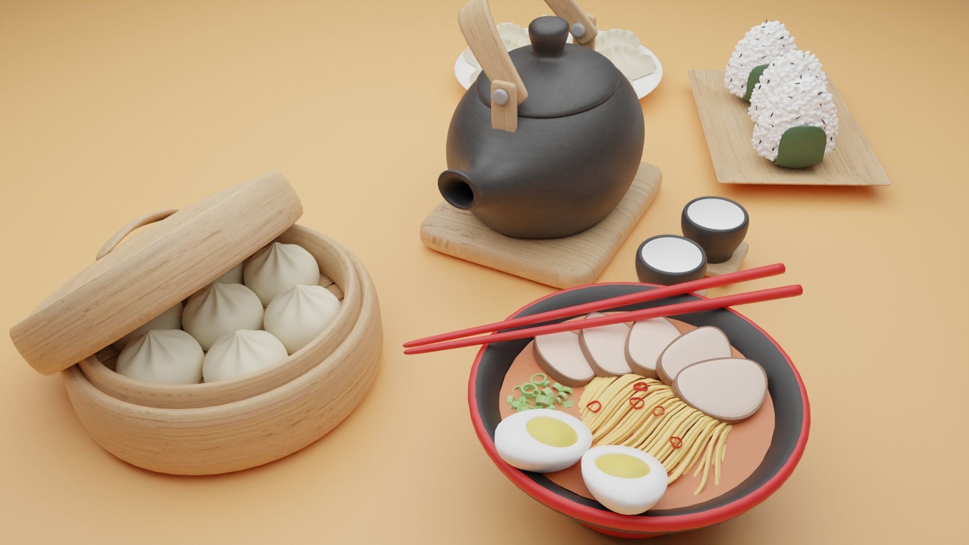 Food pack free 3D model | CGTrader