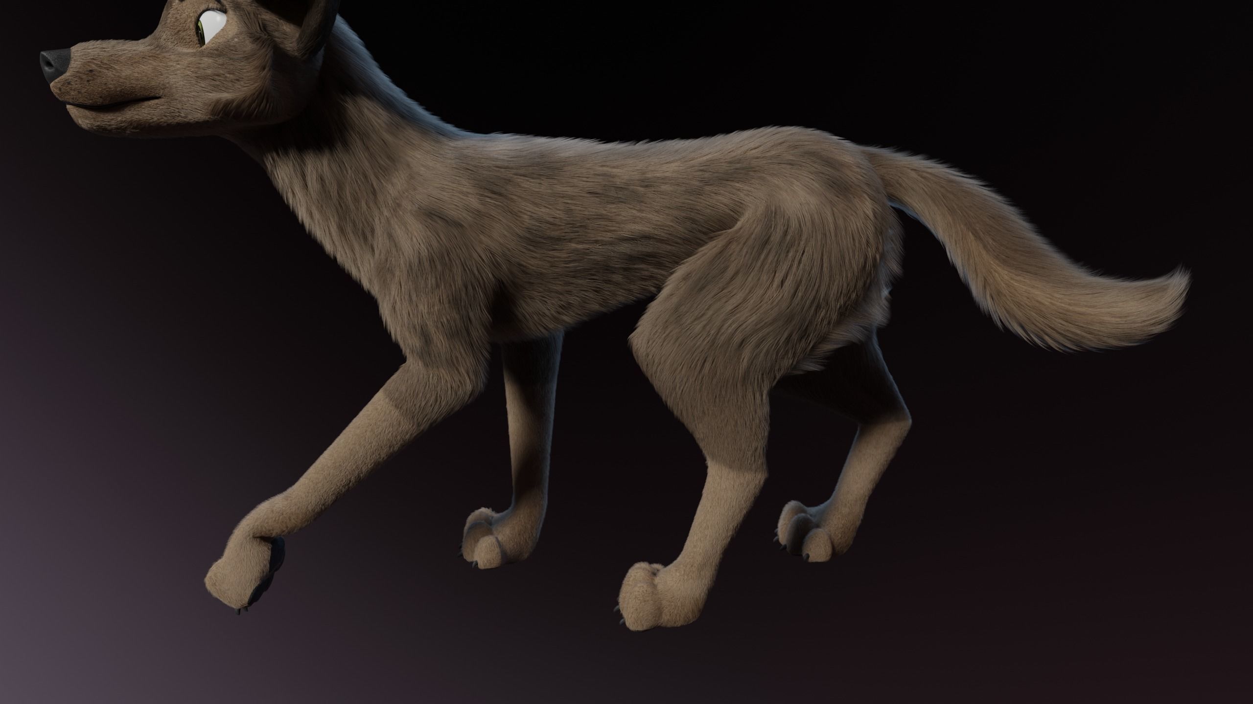 Trinity Wolf 3D model rigged | CGTrader