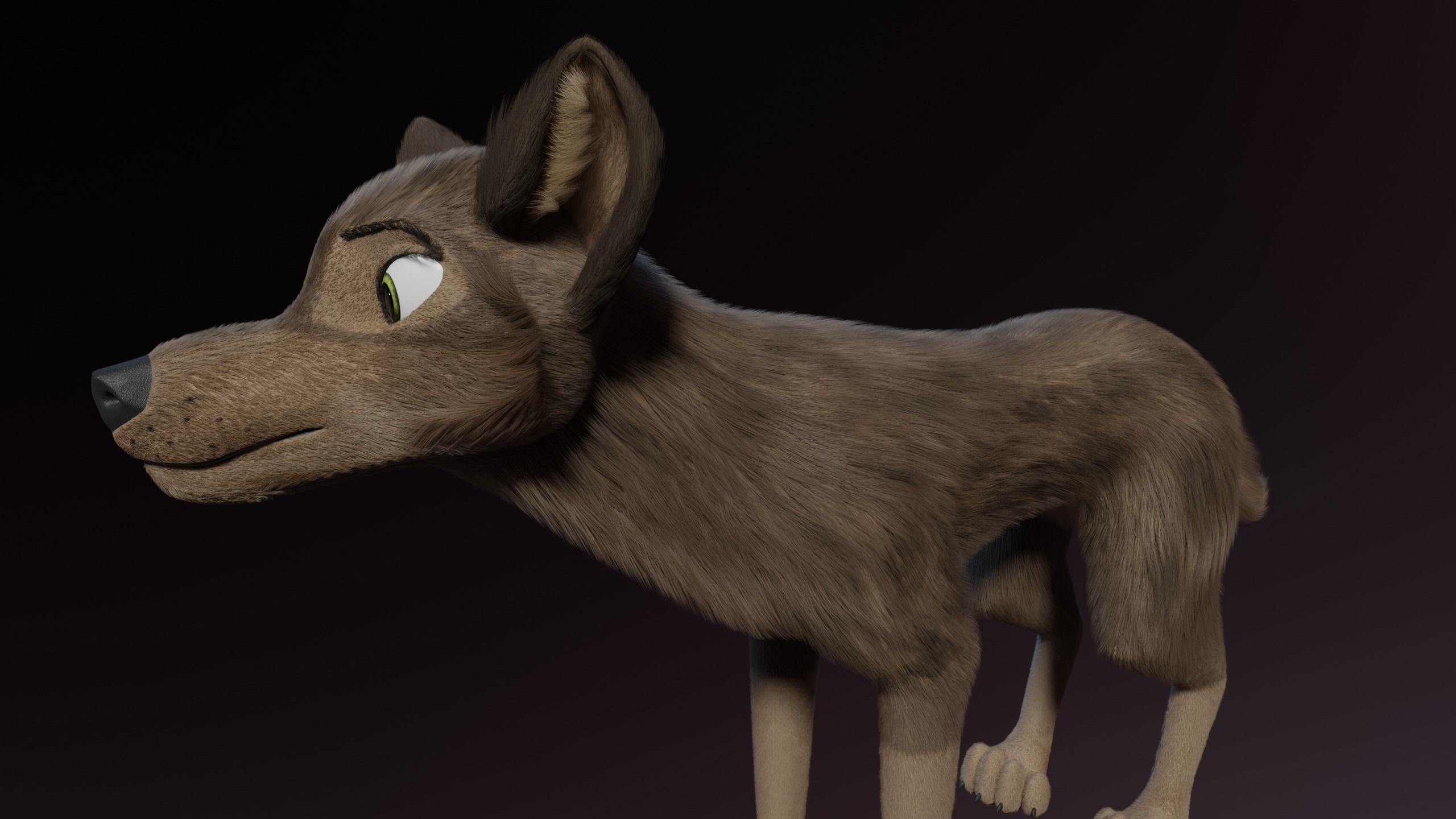 Trinity Wolf 3D model rigged | CGTrader