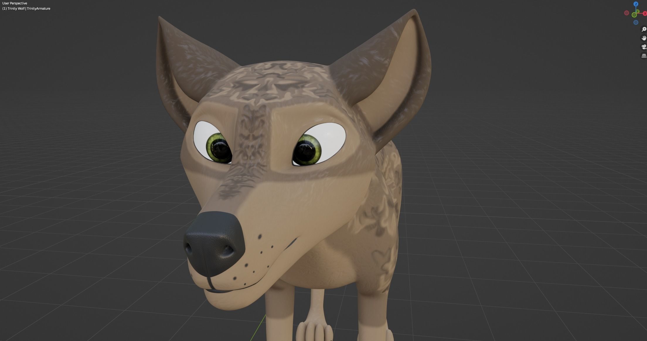 Trinity Wolf 3D model rigged | CGTrader