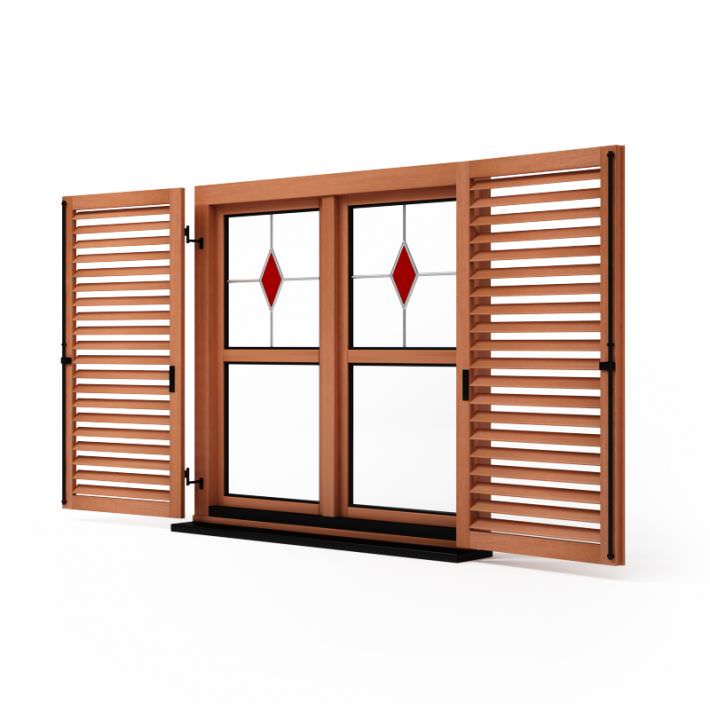 Classic Wooden Shutter 3D model | CGTrader