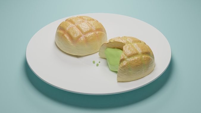 Melonpan 3D model | CGTrader