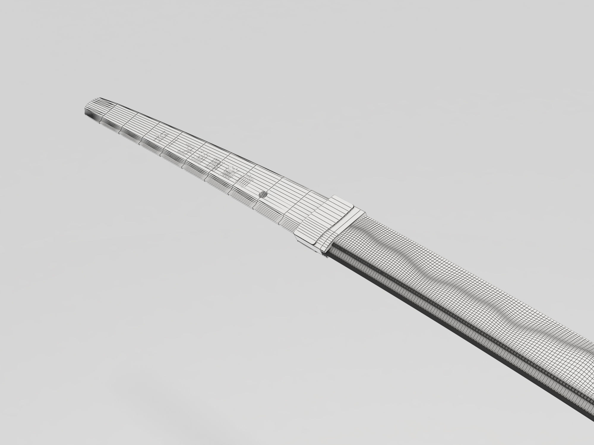 katana samurai sword 3D model | CGTrader