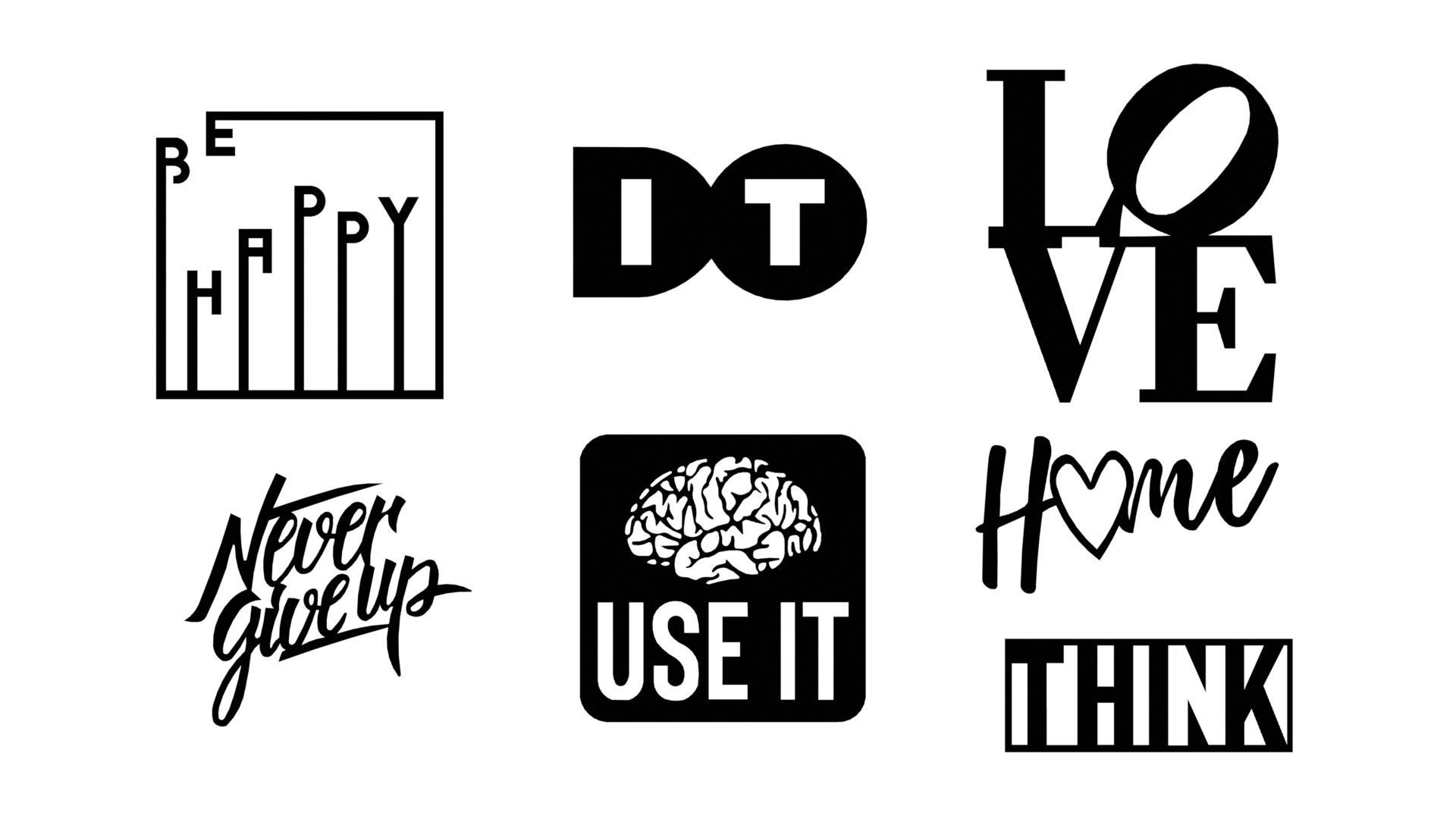 Poster Word 3D Model Collection | CGTrader