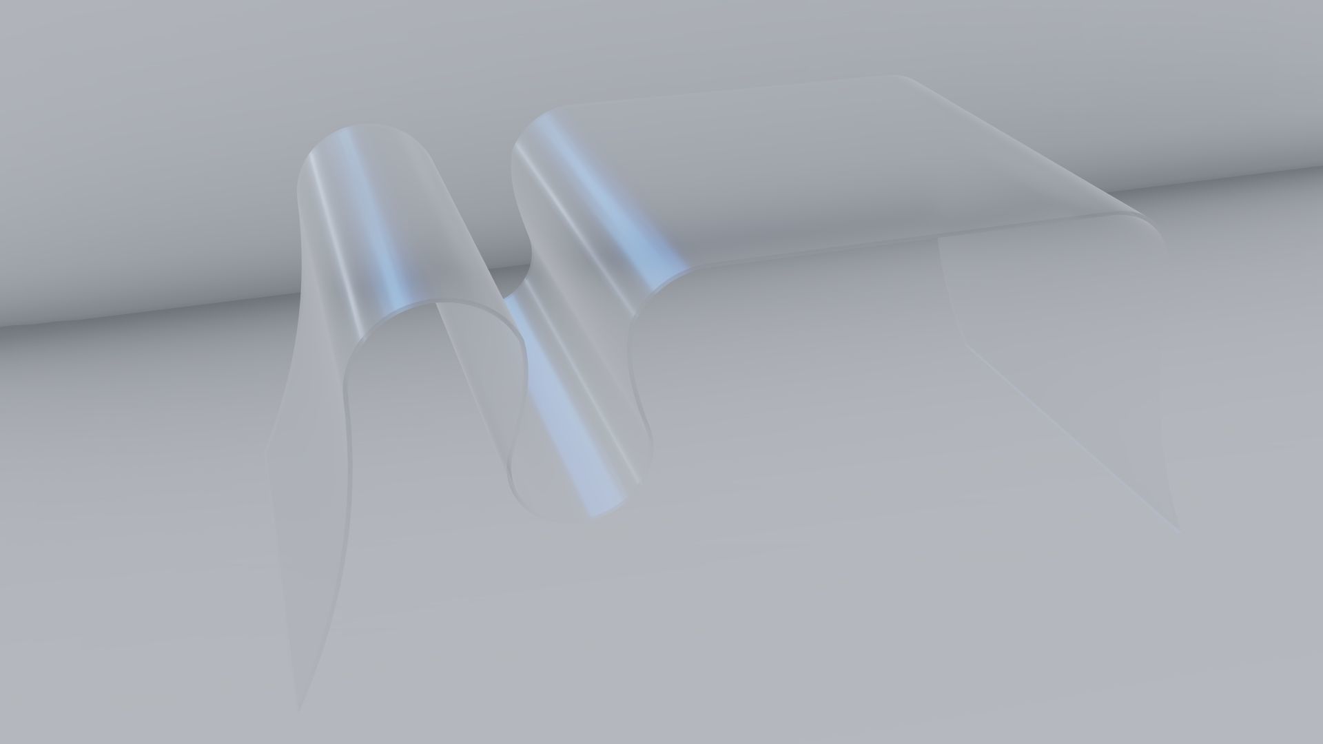 3D model curved plexiglass table VR / AR / low-poly | CGTrader