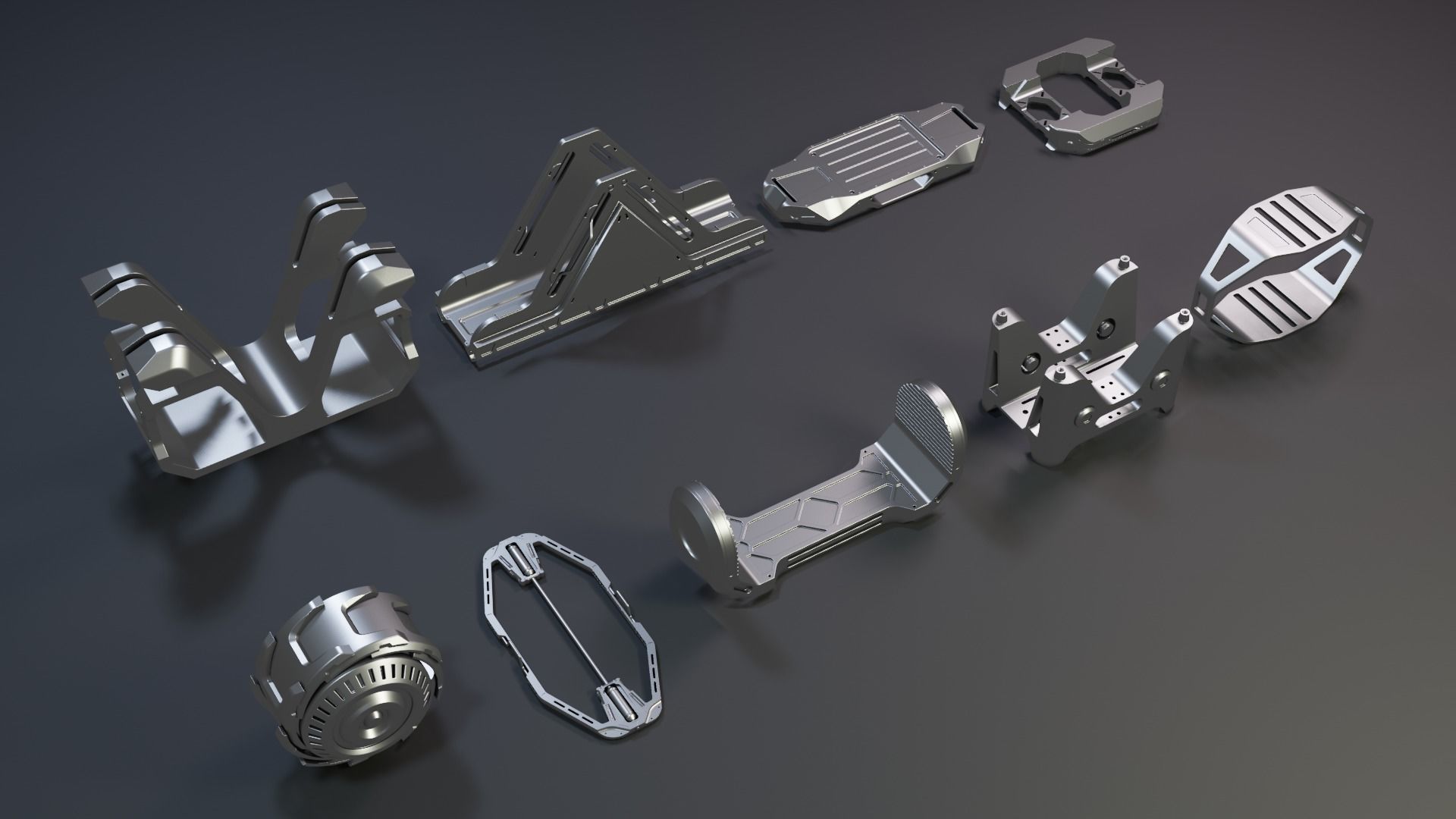 Sci-Fi Hard Surface KITBASH 3D model | CGTrader