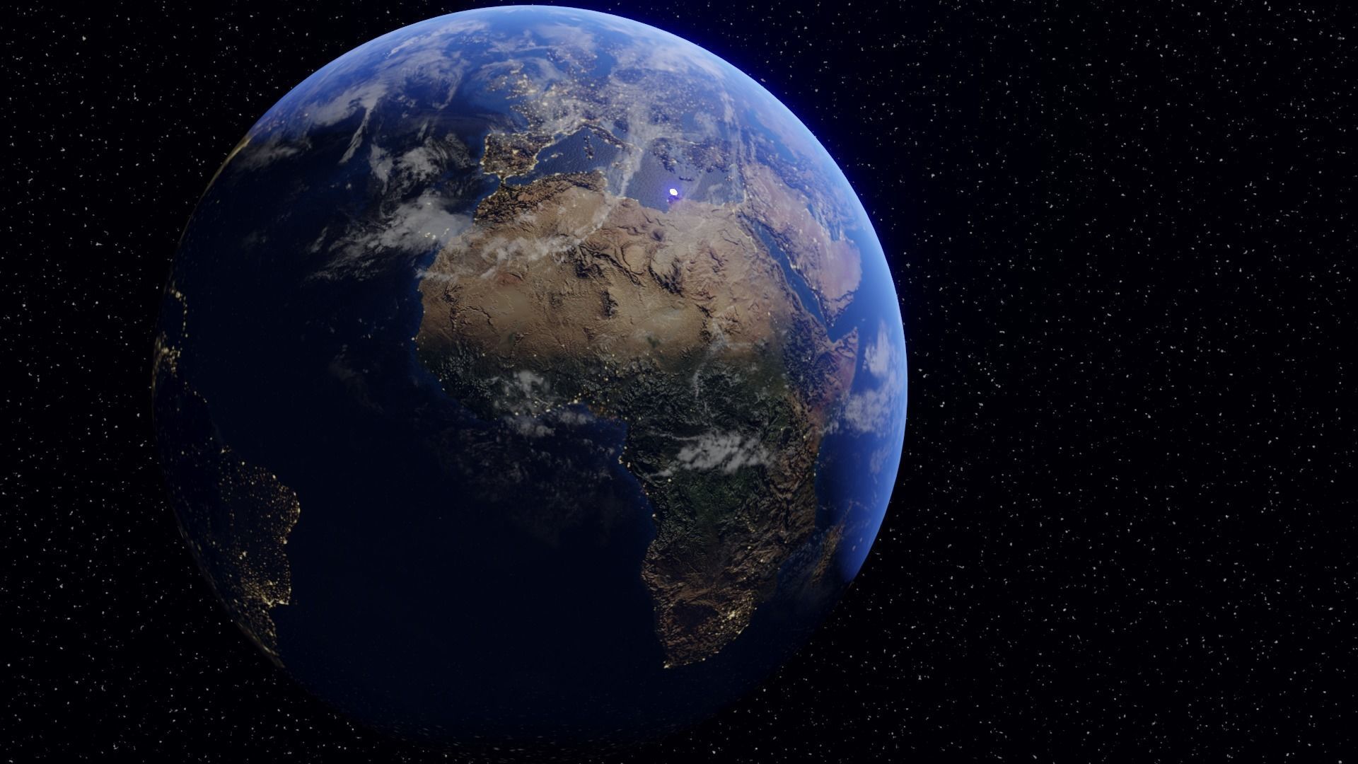 earth from space 3D model rigged | CGTrader