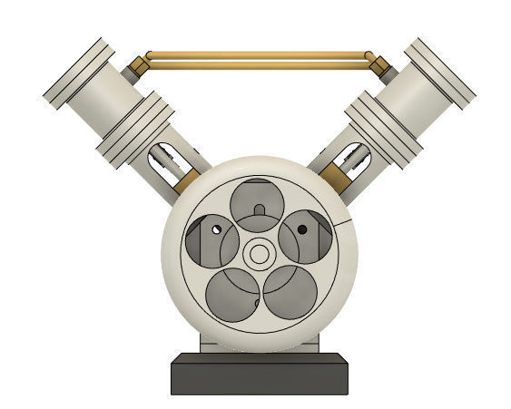 V2 Steam Engine 3D model | CGTrader