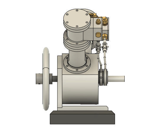 V2 Steam Engine 3D model | CGTrader
