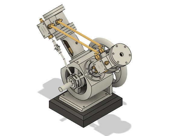 V2 Steam Engine 3D model | CGTrader