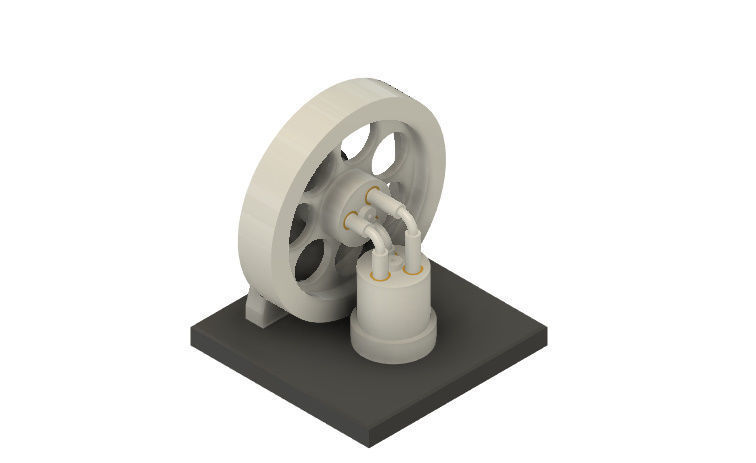 Elbow Steam Engine 3D model | CGTrader