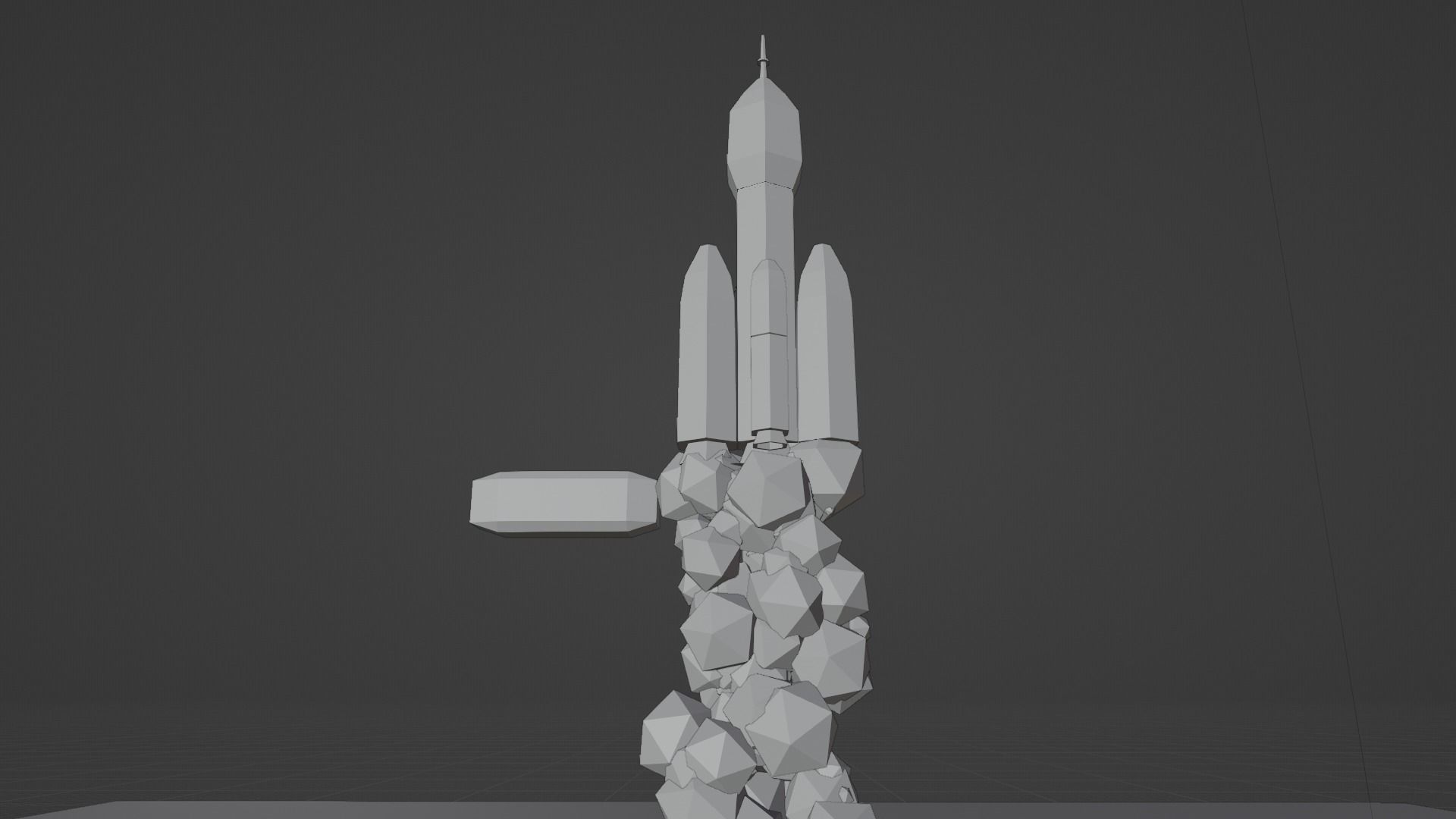 3D model Rocket plus starting animation VR / AR / low-poly | CGTrader