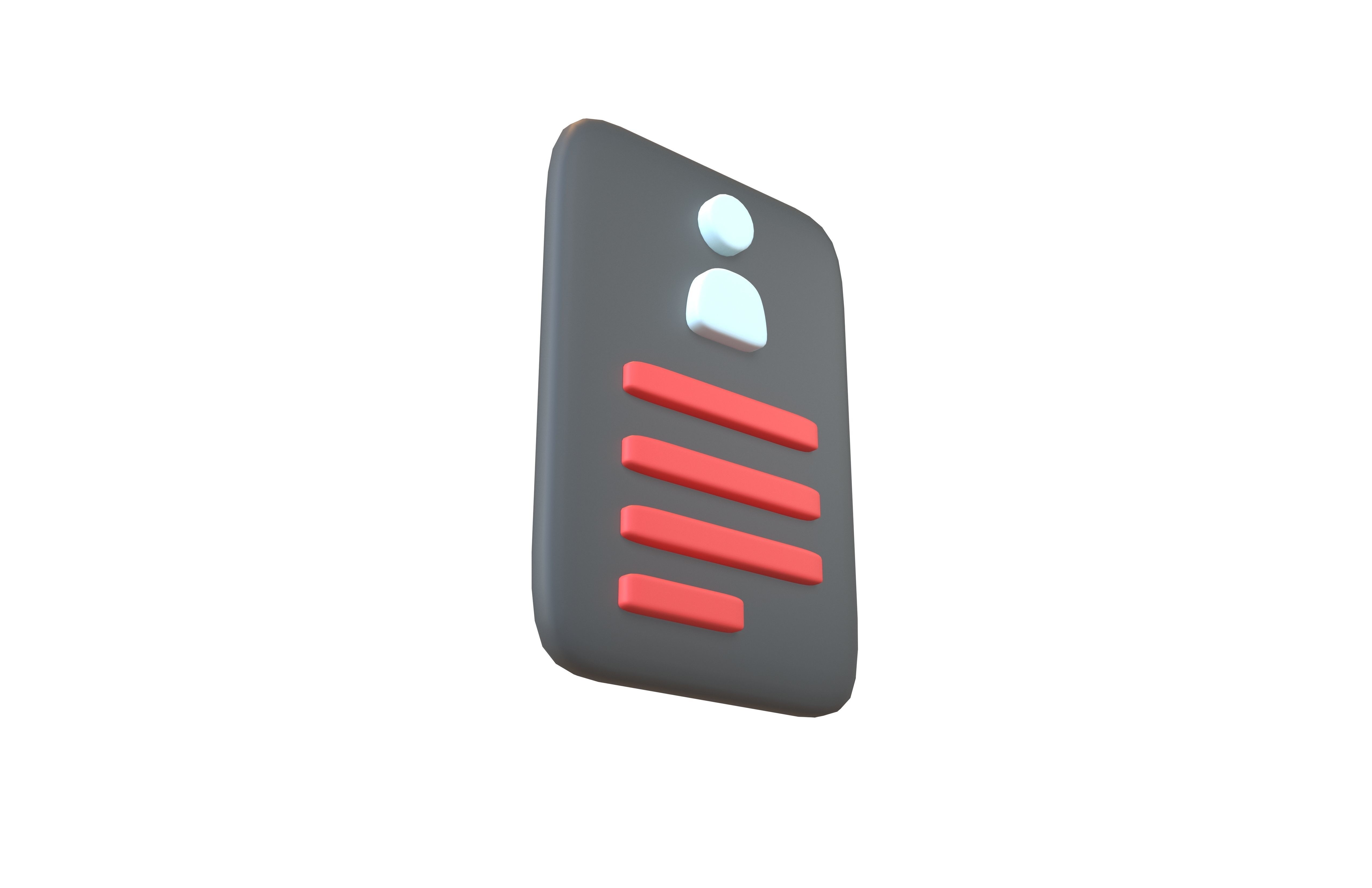 3D model Registration Icon v1 003 VR / AR / low-poly | CGTrader