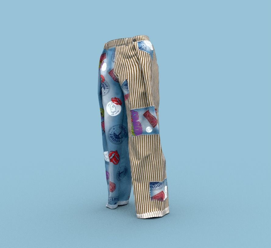 3D model Stylish pants pack VR / AR / low-poly | CGTrader