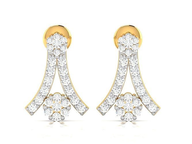 Women earrings 3D model 3D printable | CGTrader