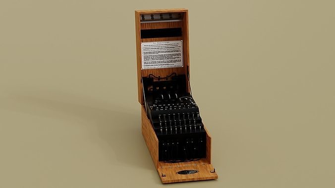 WW2 Enigma Machine Model 3D model | CGTrader