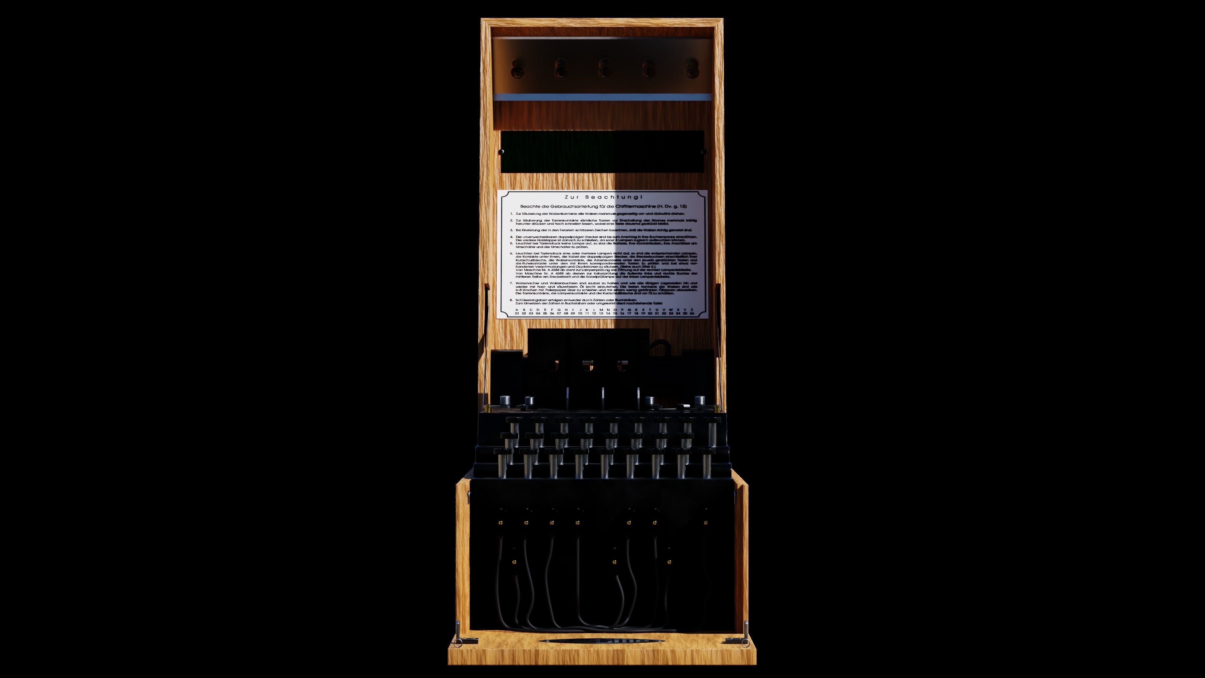 WW2 Enigma Machine Model 3D model | CGTrader