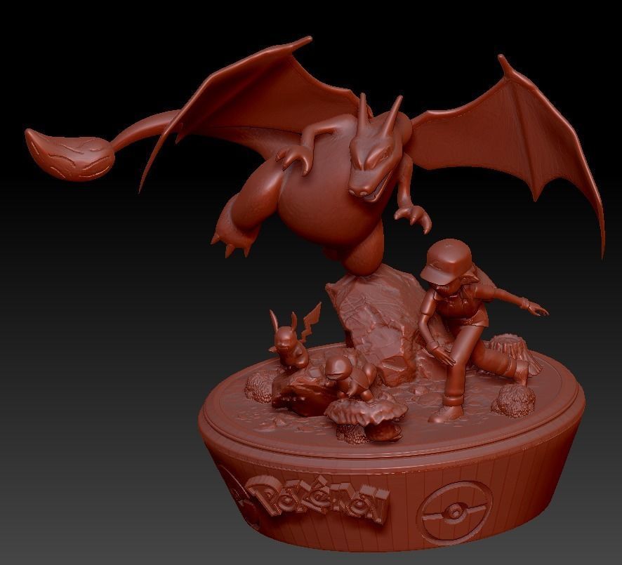 Pokemon Ash Team 3D model 3D printable | CGTrader