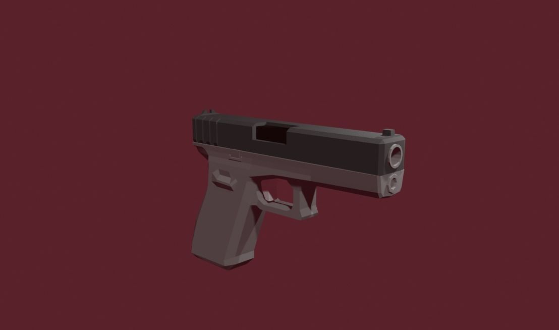 Glock 20 Low Poly free VR / AR / low-poly 3D model rigged | CGTrader