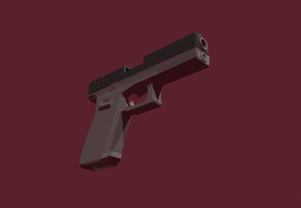 Glock 20 Low Poly free VR / AR / low-poly 3D model rigged | CGTrader