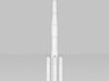 3D model Simple model of a space rocket of three types VR / AR / low ...