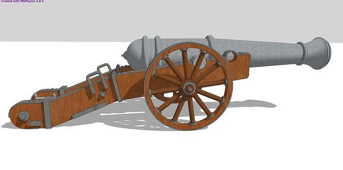 Cannon 3D model | CGTrader