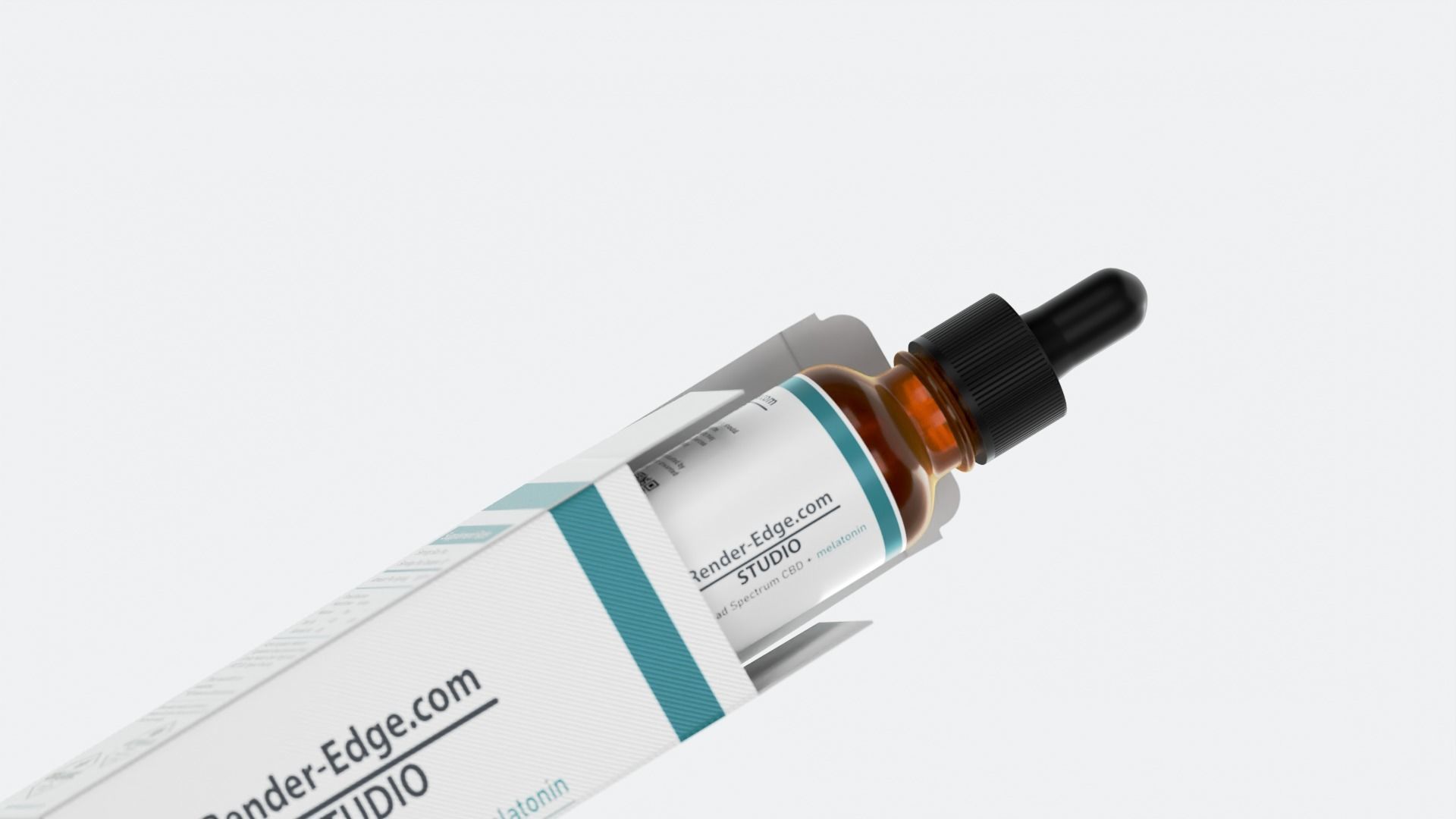 CBD box and bottle animation 3D model animated | CGTrader