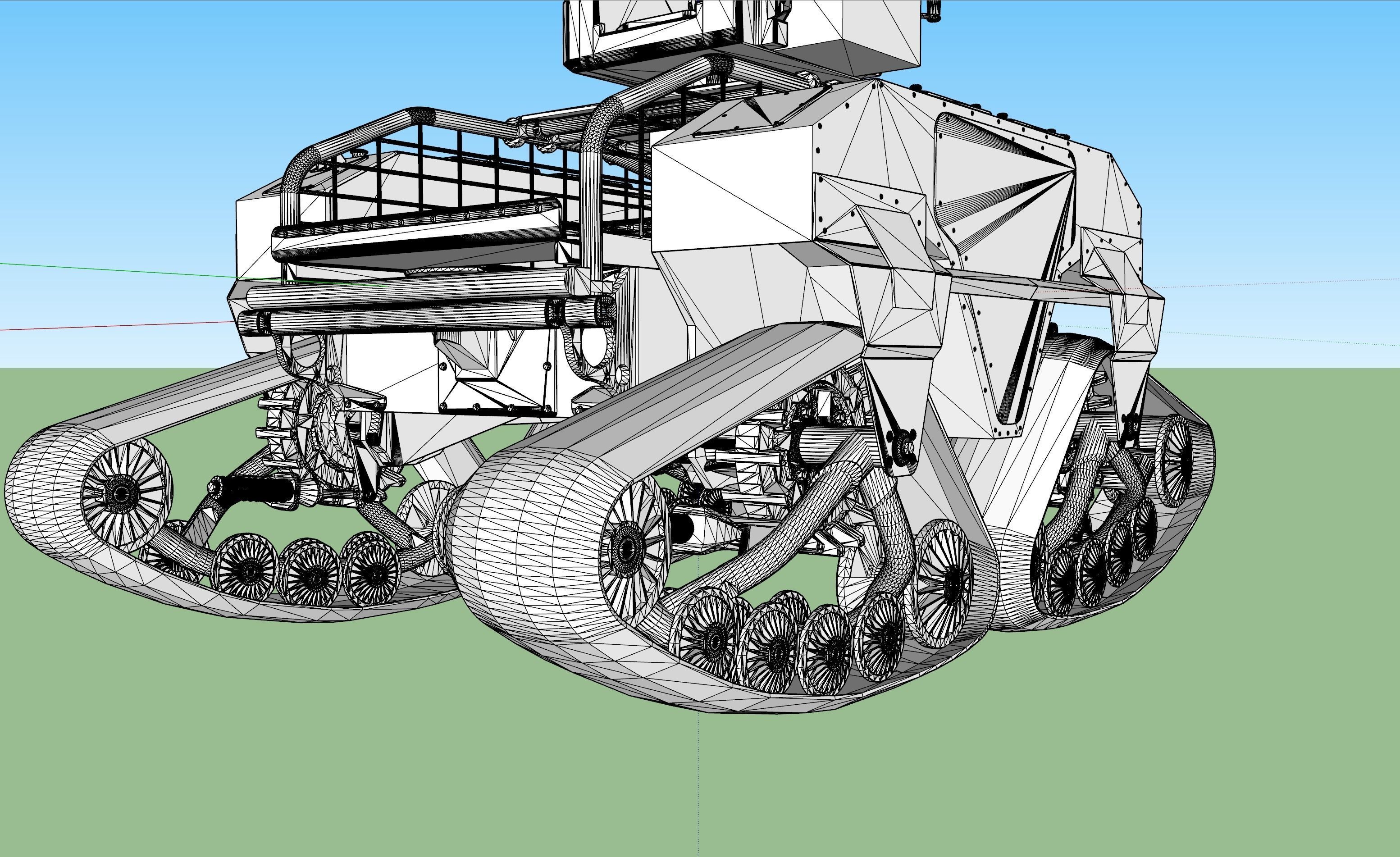 Unmanned Ground Attack vehicle - UGAV MUTT - J5 INTEGRATOR ARGO 3D ...