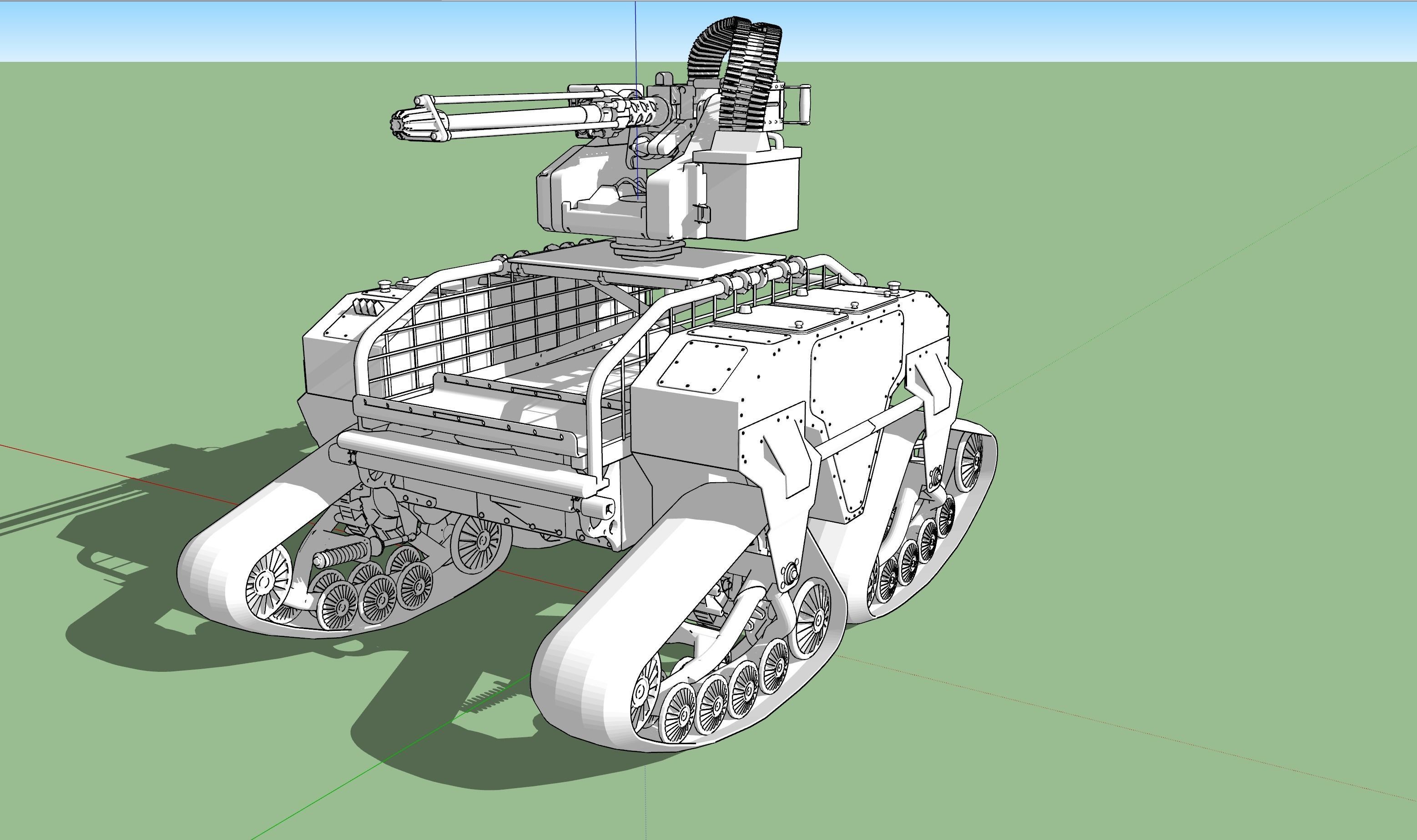 Unmanned Ground Attack vehicle - UGAV MUTT - J5 INTEGRATOR ARGO 3D ...