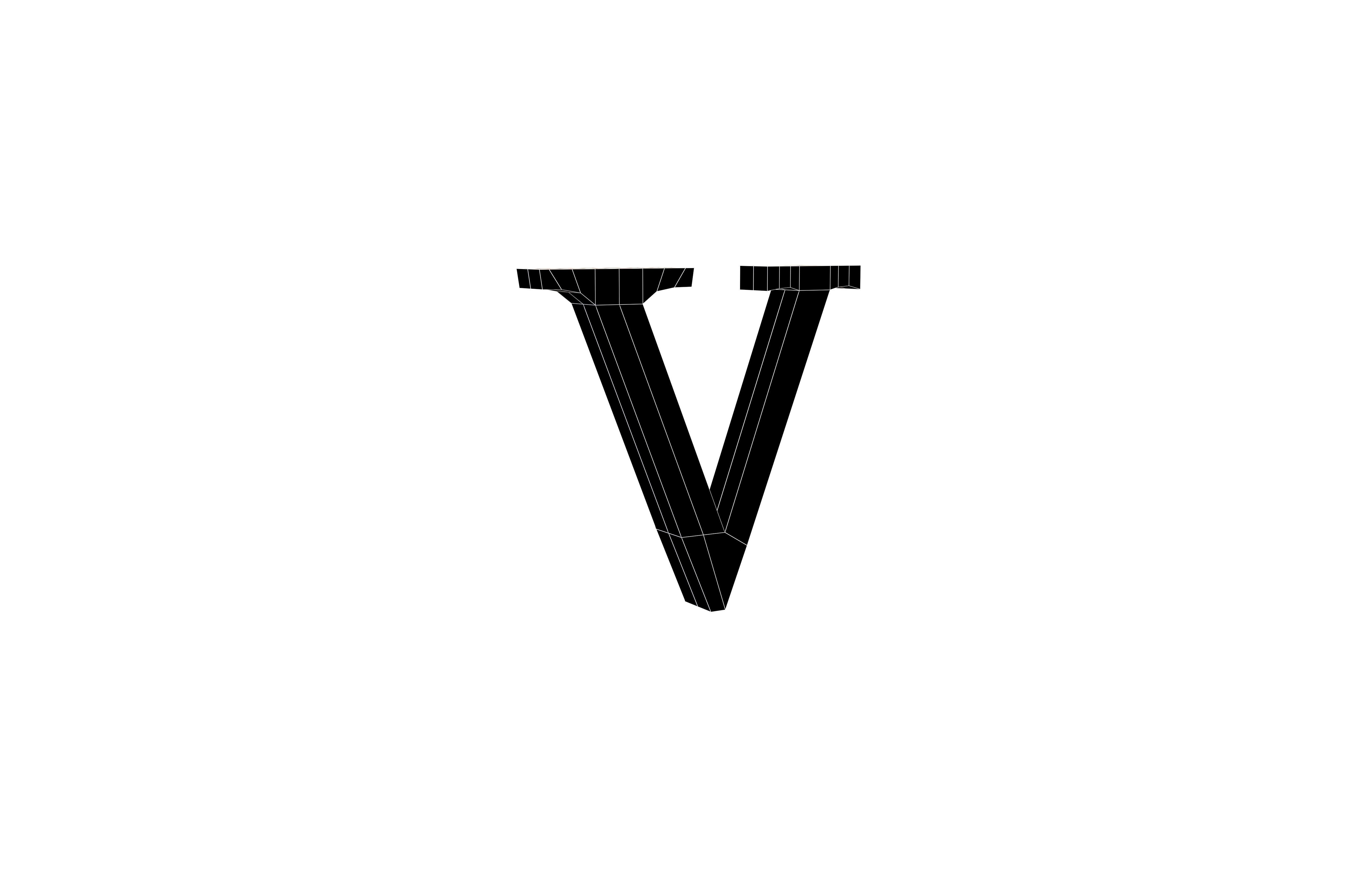 3D model Roman Numerals 5 v1 001 VR / AR / low-poly | CGTrader