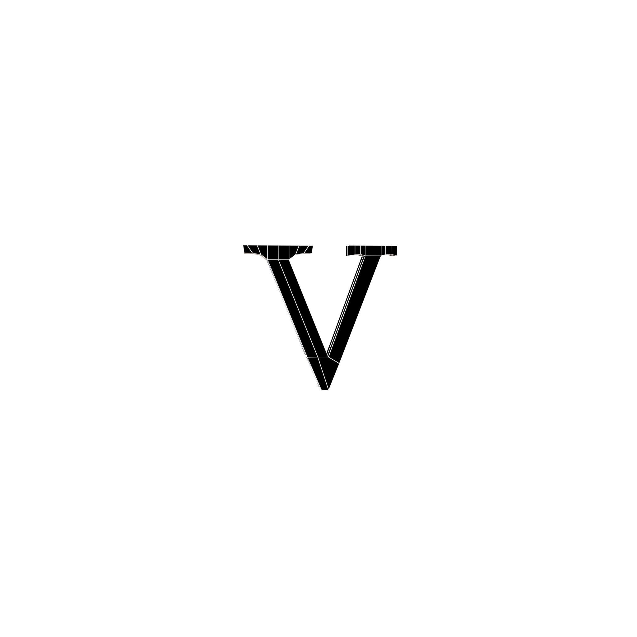 3D model Roman Numerals 5 v1 002 VR / AR / low-poly | CGTrader