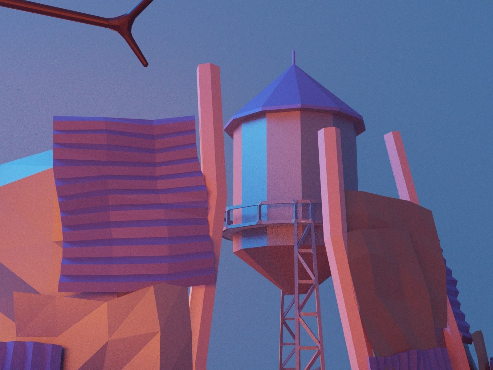 Cartoon Fallout 3D model | CGTrader