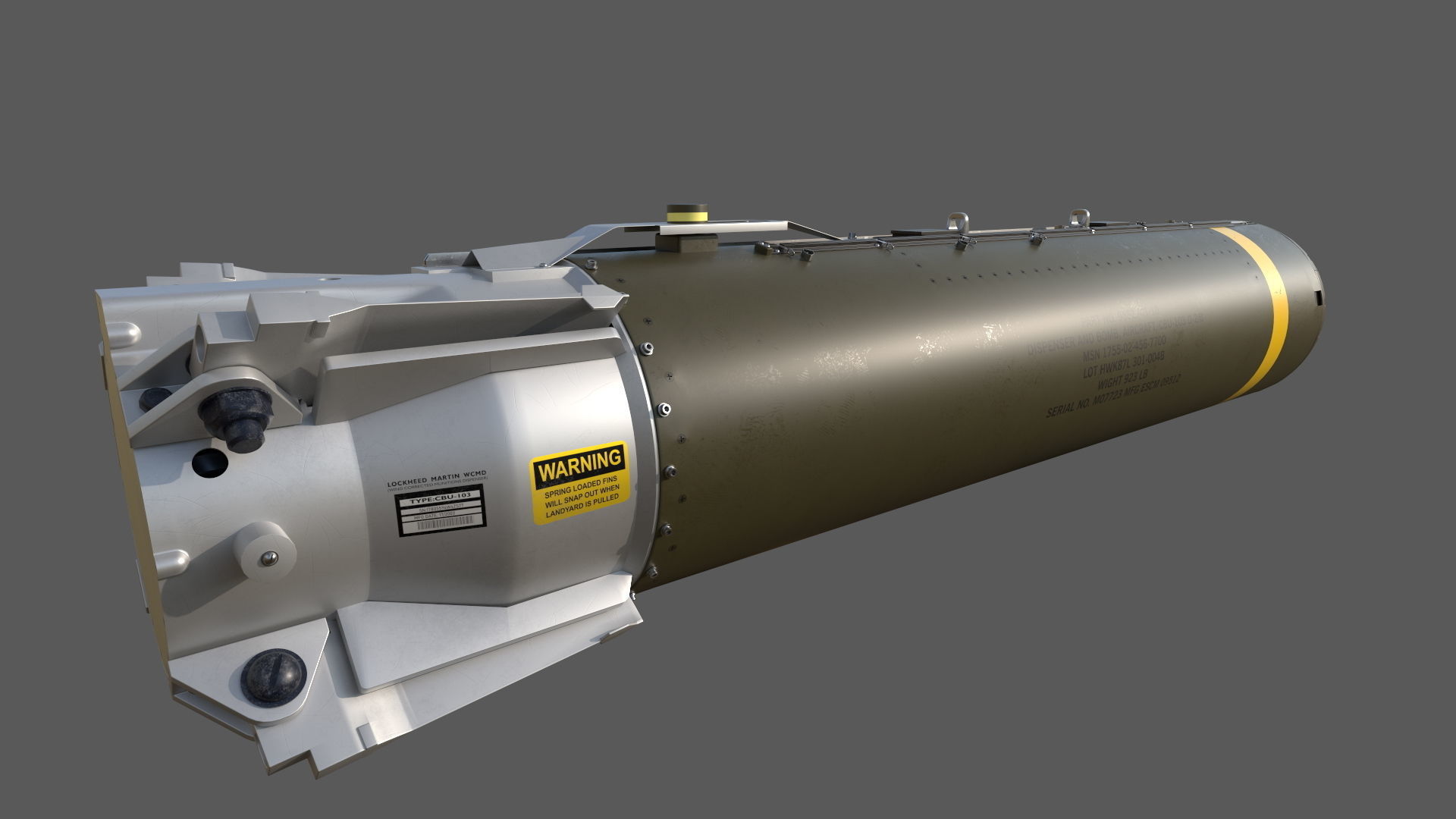 CBU-103 Combined Effects Munition 3D model | CGTrader