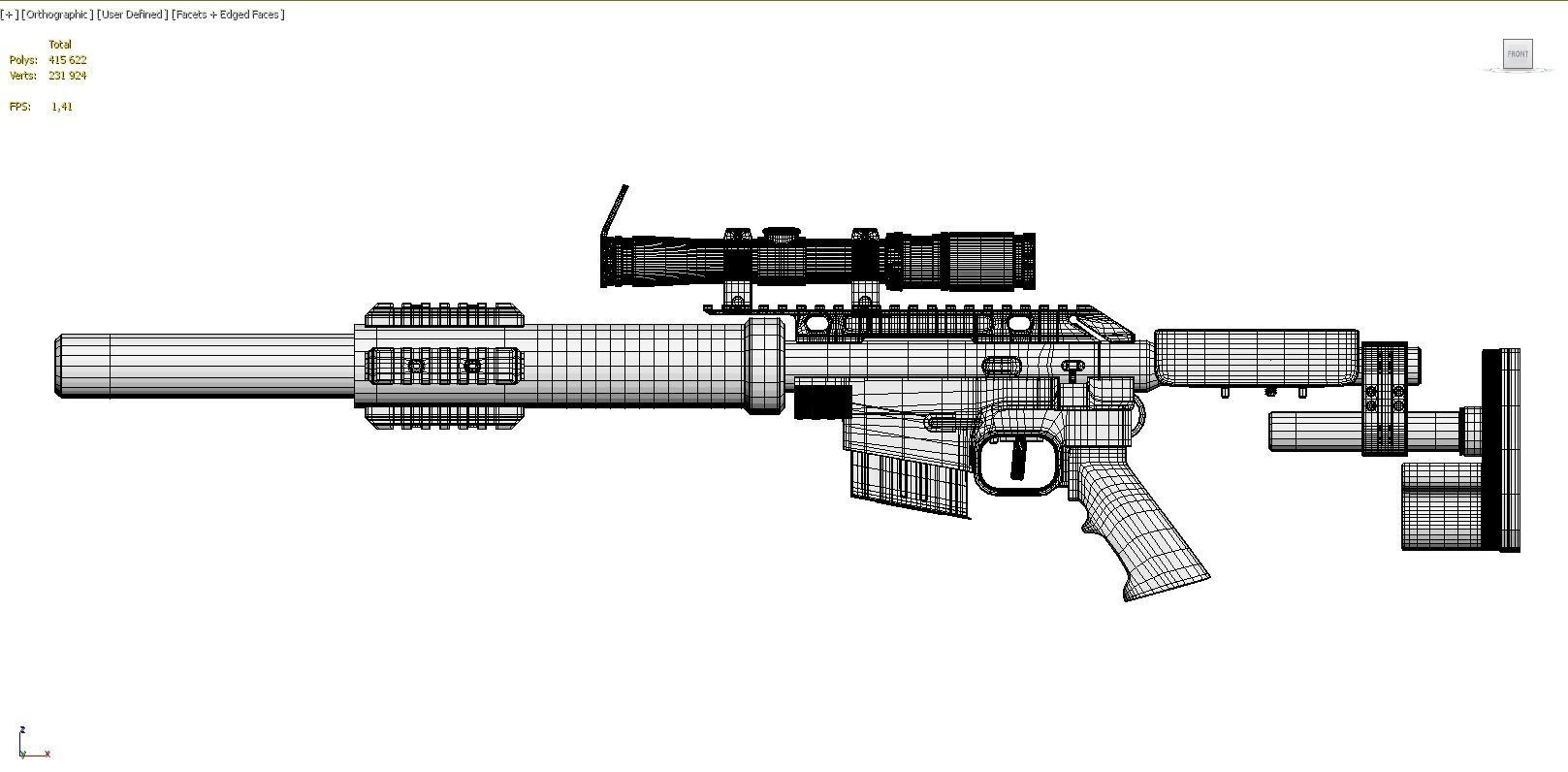 Sniper rifle McMillan CS5 3D model | CGTrader