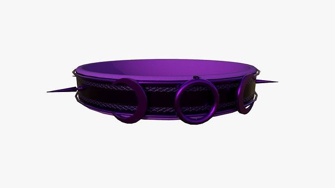 3D model Gothic Collar I04 Purple - Character Fashion Design VR / AR ...