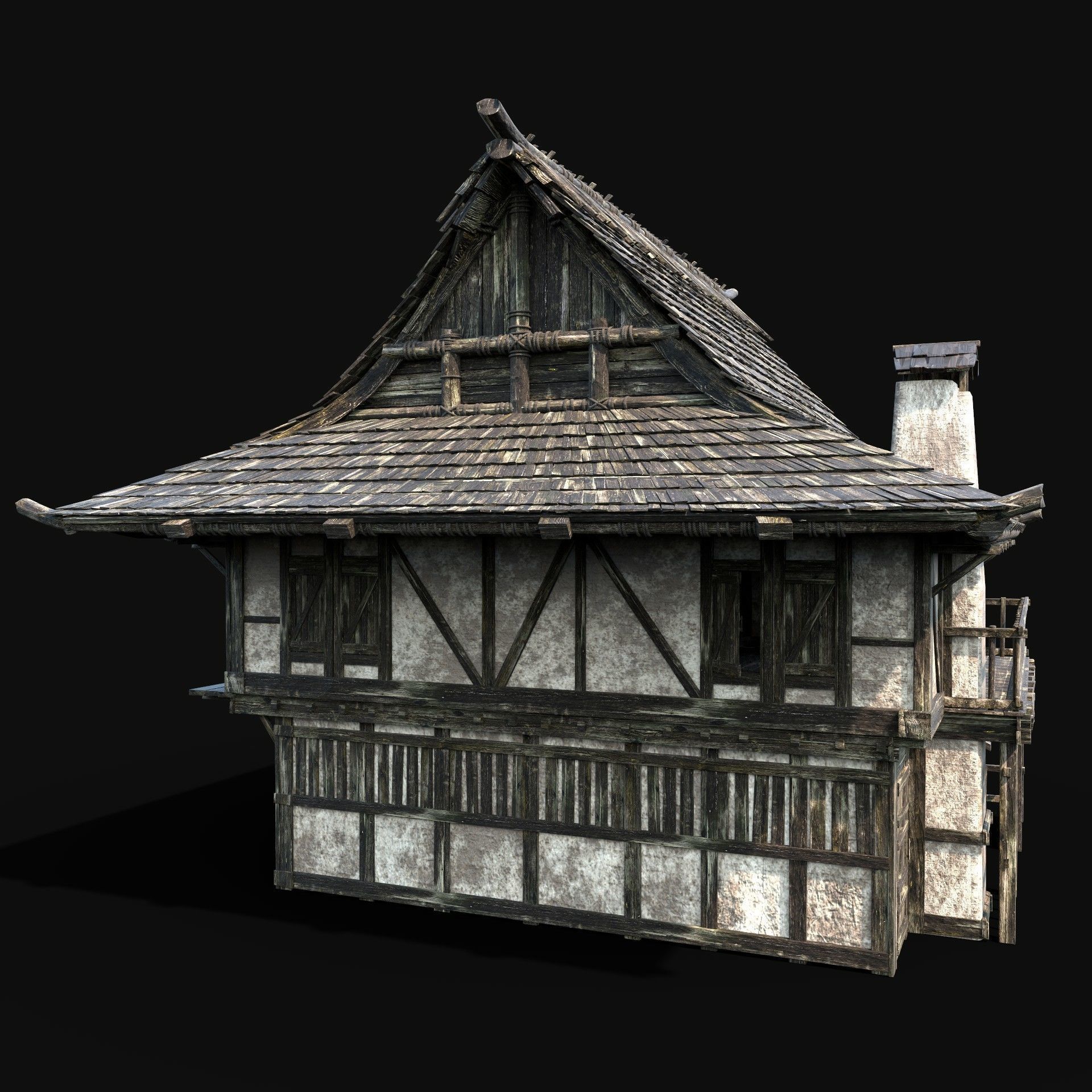 JAPAN CHINESE FEUDAL HOUSE DOJO HUT SAMURAI NINJA COLLECTION AAA | CGTrader